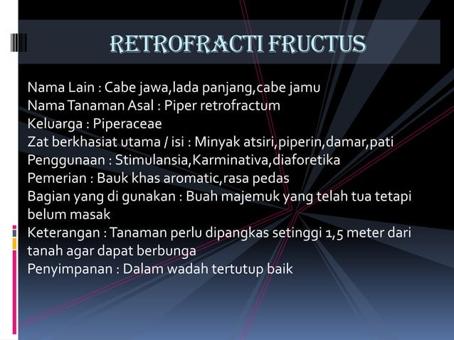 Farmakognosi Fructus | PPTX