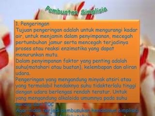 budidaya tanaman simplisia | PPTX