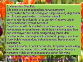 budidaya tanaman simplisia | PPTX