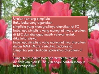 budidaya tanaman simplisia | PPTX