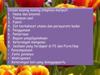 budidaya tanaman simplisia | PPTX