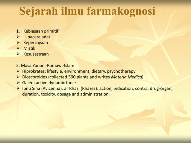 FARMAKOGNOSI FARMASI UNIVERSITAS PERTEMUAN PERTAMA | PPTX