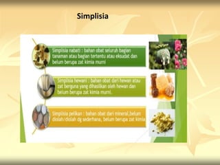 FARMAKOGNOSI FARMASI UNIVERSITAS PERTEMUAN PERTAMA | PPTX