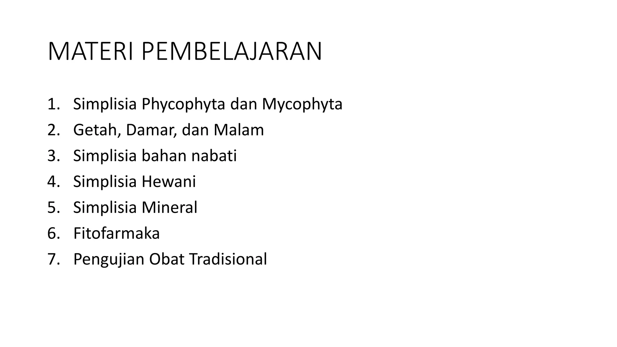 FARMAKOGNOSI kelas XII. Materi simplisia pptx | PPTX
