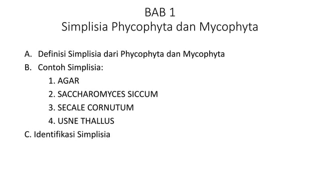 FARMAKOGNOSI kelas XII. Materi simplisia pptx | PPTX