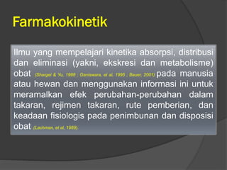 PENGANTAR FARMAKOKINETIK | PDF