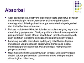 Farmakokinetik absorbsi distribusi. obat | PPTX