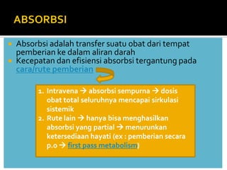 Farmakokinetik dan galenika | PDF