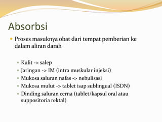 Farmakokinetik ii | PPTX