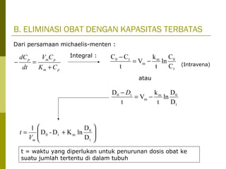FARMAKOKINETIK NON LINIER | PPT