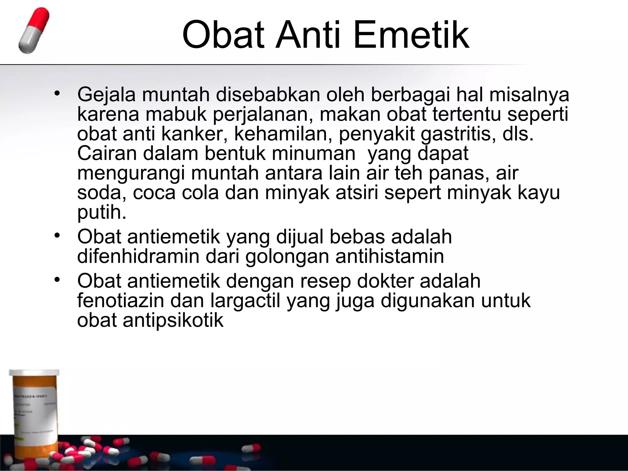 Farmakologi obat pencernaan | PPT