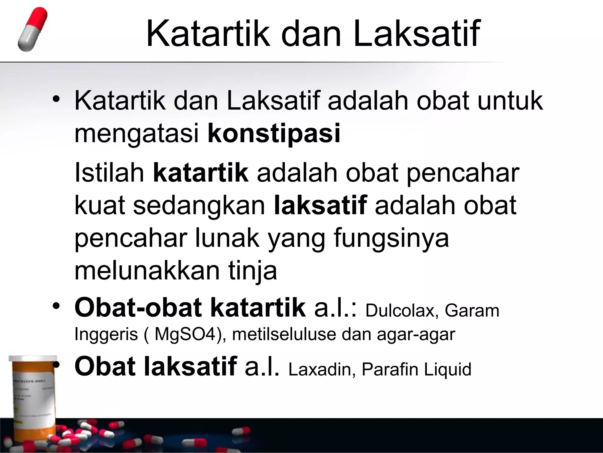 Farmakologi obat pencernaan | PPT