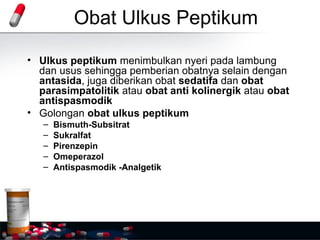 Farmakologi obat pencernaan | PPT