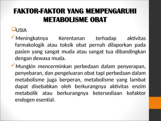 Farmakologi 4 absorbsi distribusi metabolisme | PPT