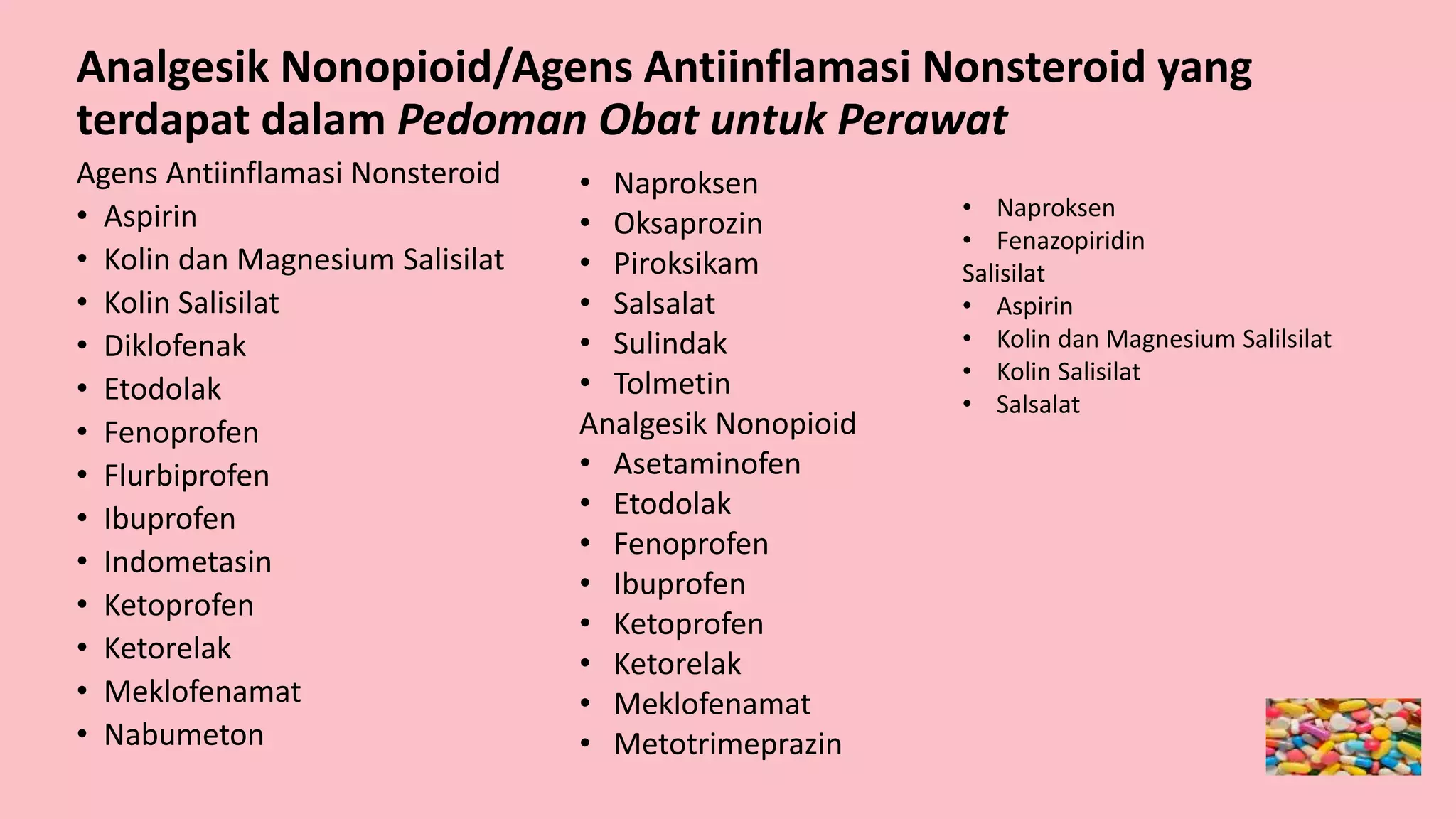Farmakologi analgetik final | PPTX