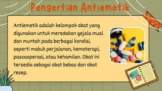 JENIS OBAT ANTIEMETIK DALAM FARMAKOLOGI.pptx