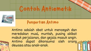 JENIS OBAT ANTIEMETIK DALAM FARMAKOLOGI.pptx