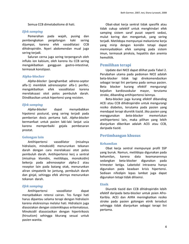 Farmakologi hipertensi | PDF