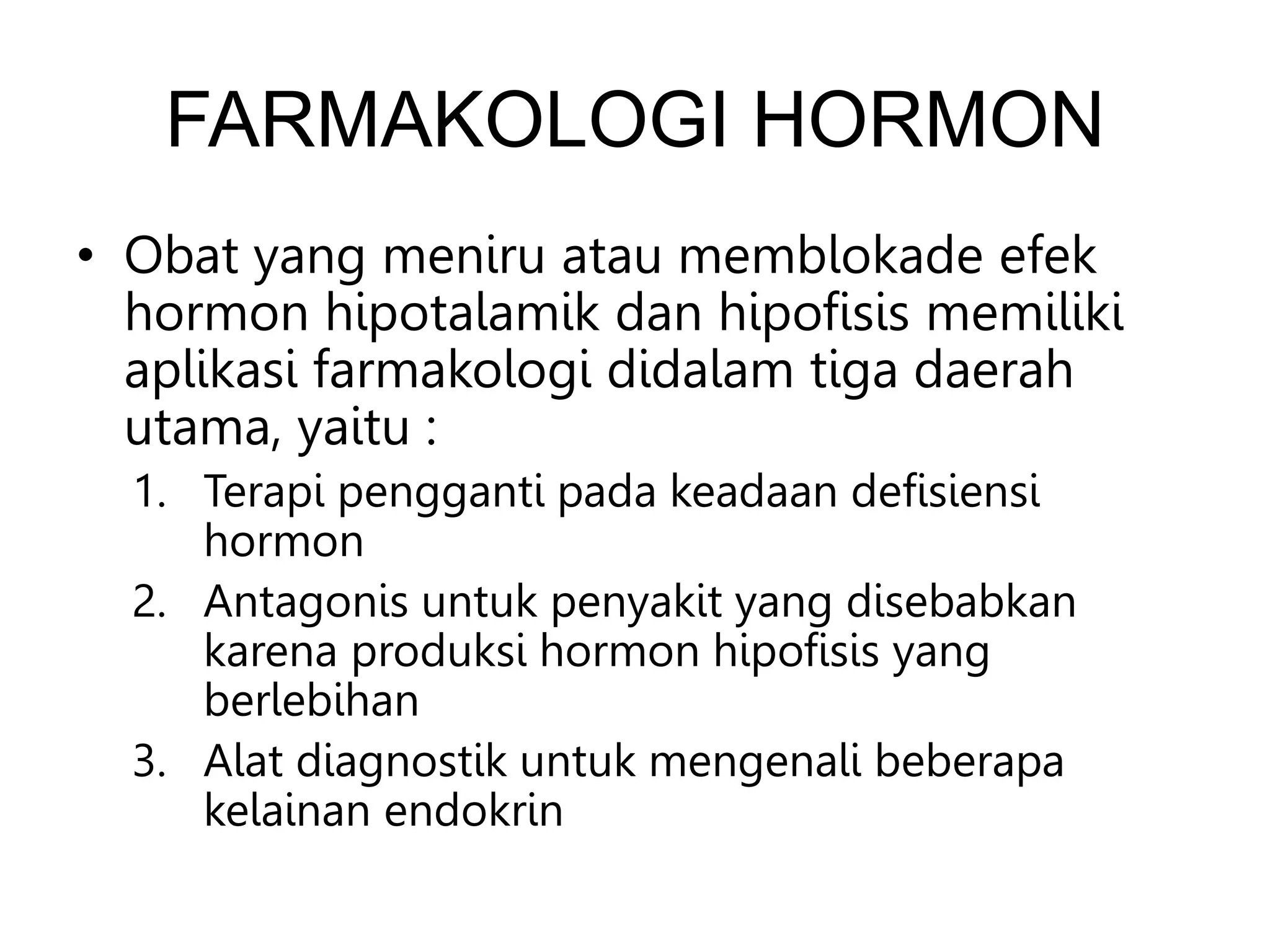 Farmakologi hormon | PPTX