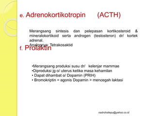 FARMAKOLOGI HORMONAL obat hormonal Diabetes | PPTX