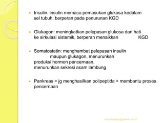 FARMAKOLOGI HORMONAL obat hormonal Diabetes | PPTX
