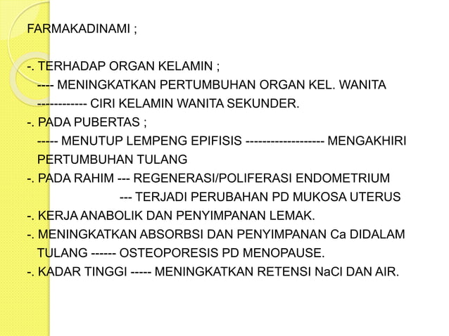 FARMAKOLOGI HORMONAL obat hormonal Diabetes | PPTX