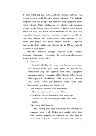 antibiotik penghambat sintesa protein | DOCX