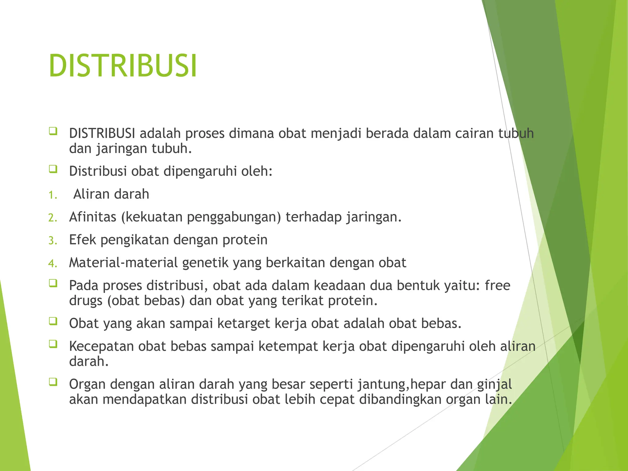 FARMAKOLOGI III mengenai volume distribusi | PPT