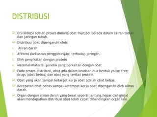 FARMAKOLOGI III mengenai volume distribusi | PPT