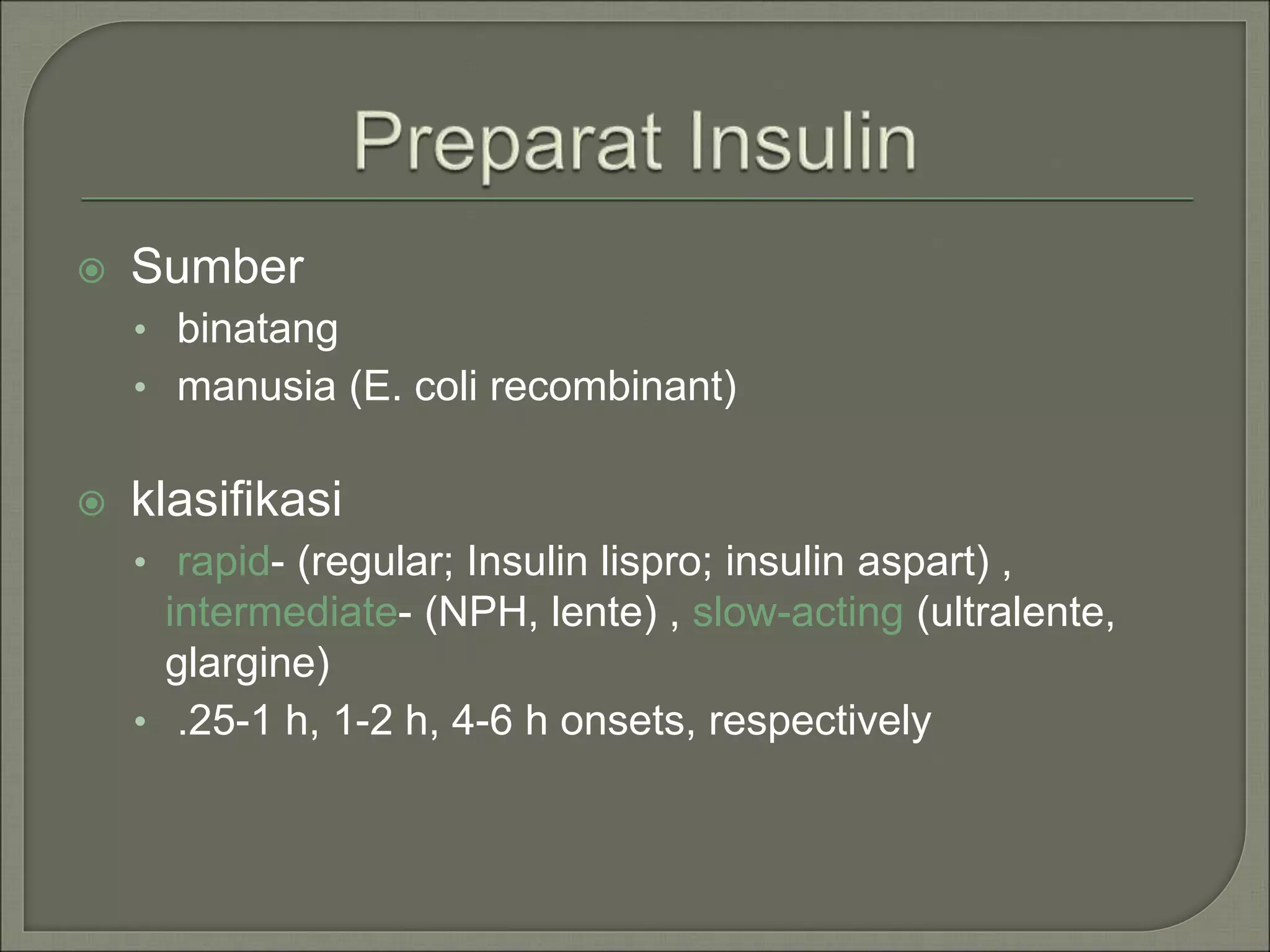 Farmakologi Insulin dan OAD | PPT