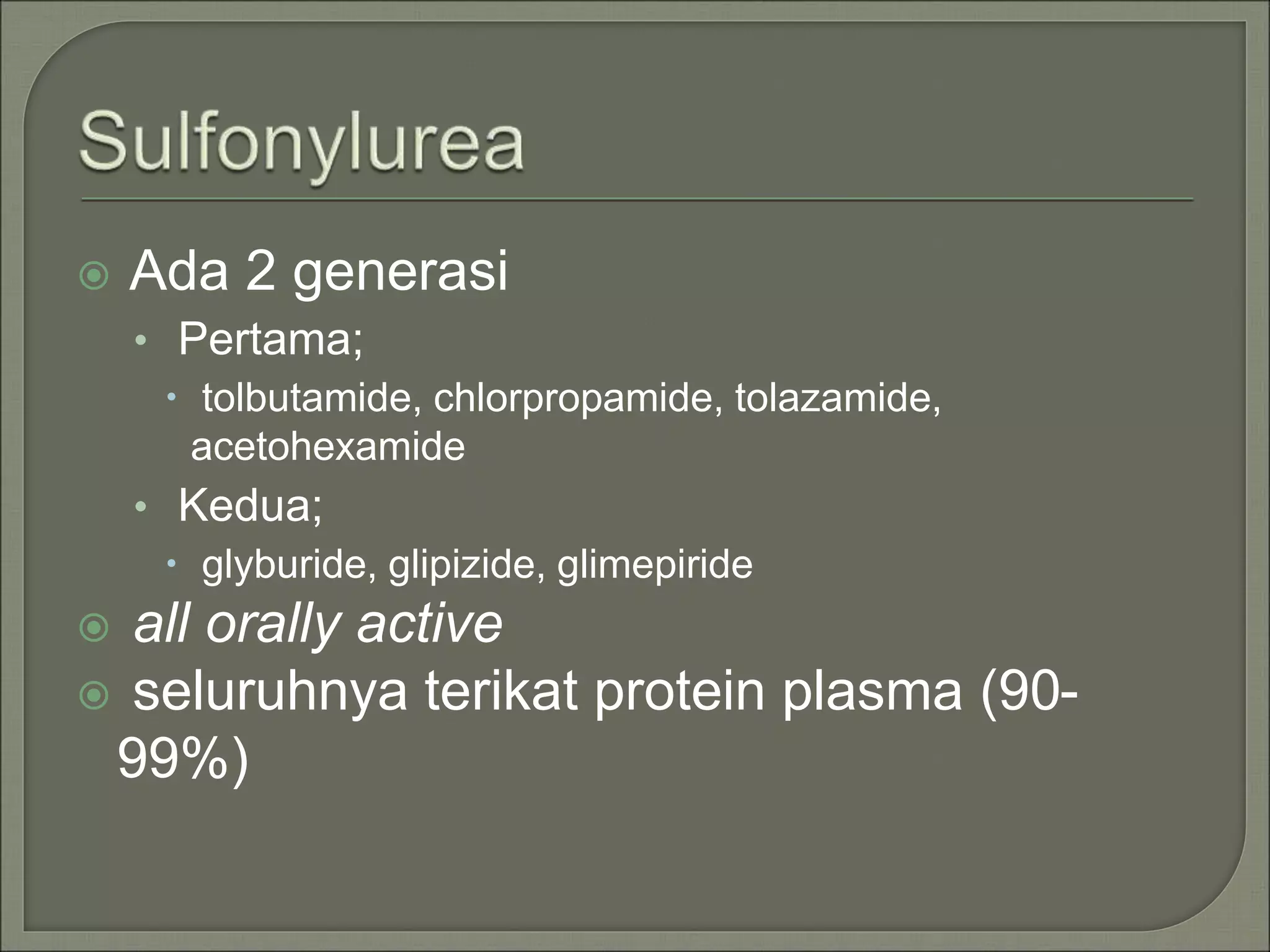 Farmakologi Insulin dan OAD | PPT