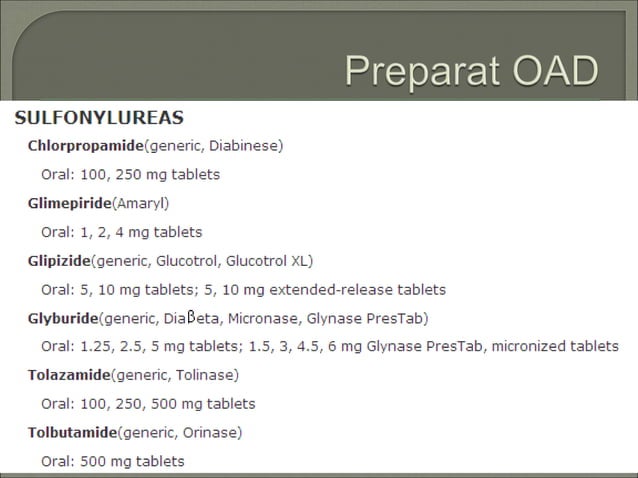 Farmakologi Insulin dan OAD | PPT