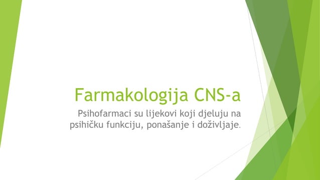 Farmakologija cns a | PPTX