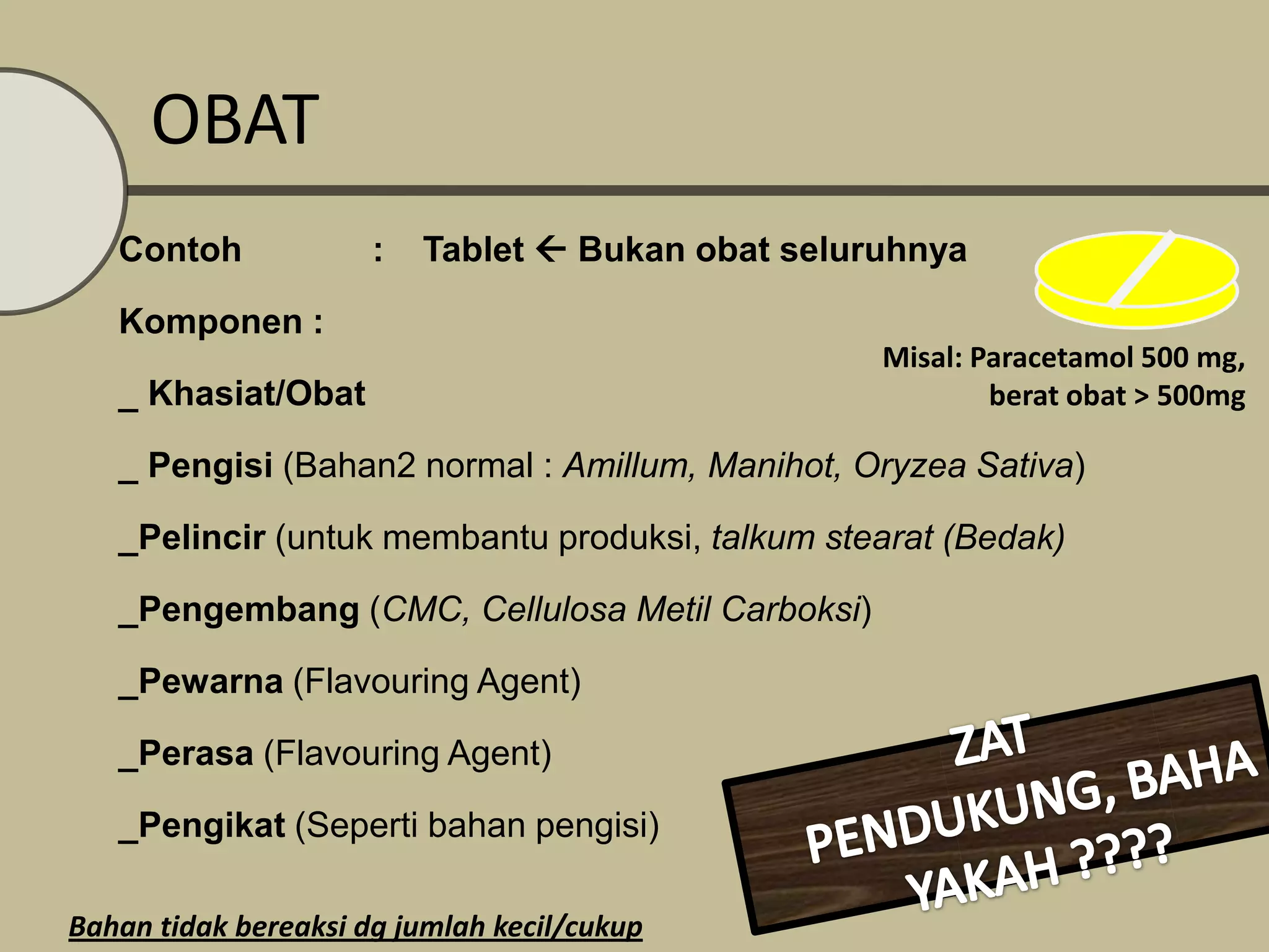 Farmakologi (obat dan penggolongannya) | PPTX