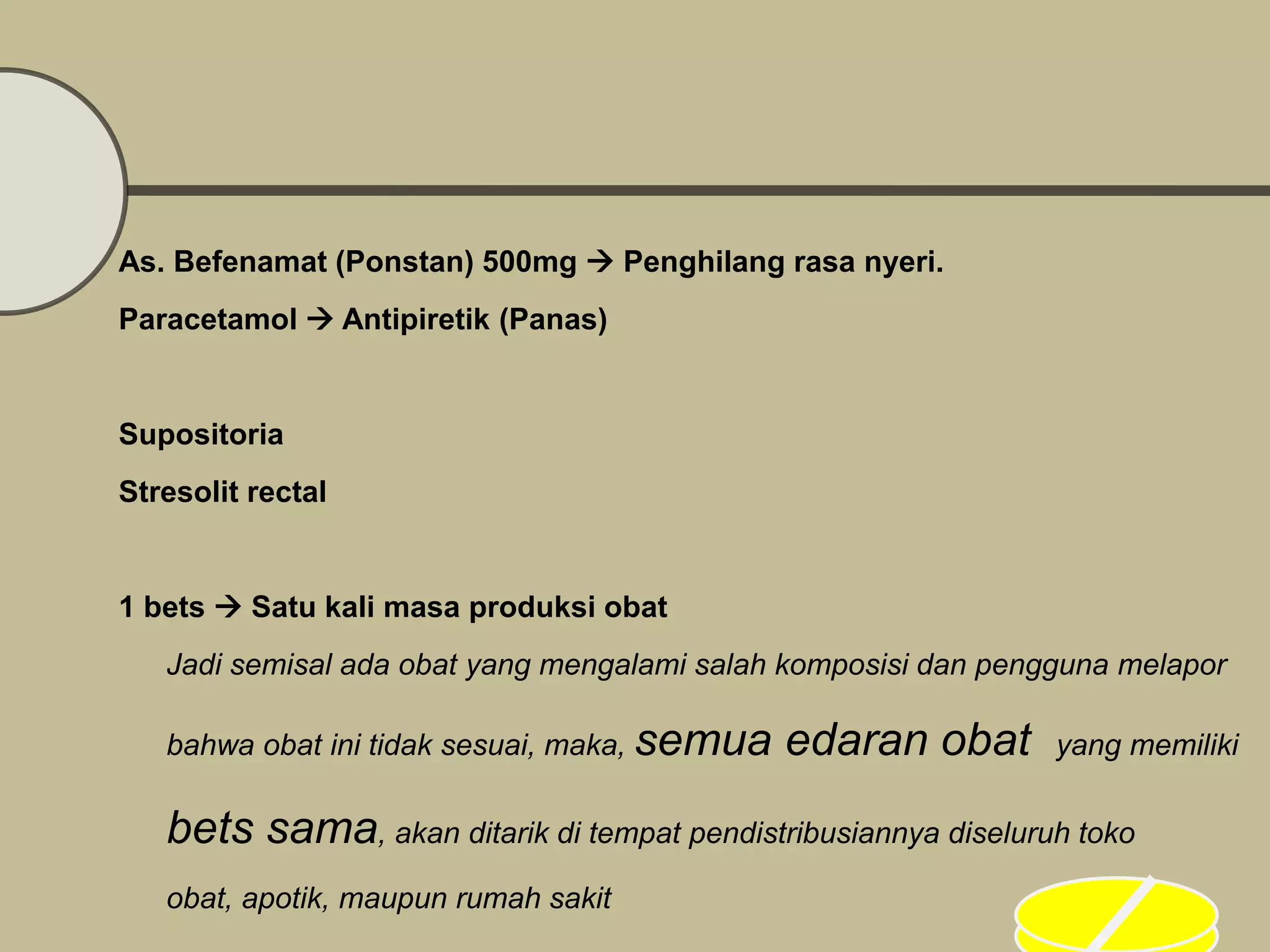 Farmakologi (obat dan penggolongannya) | PPTX