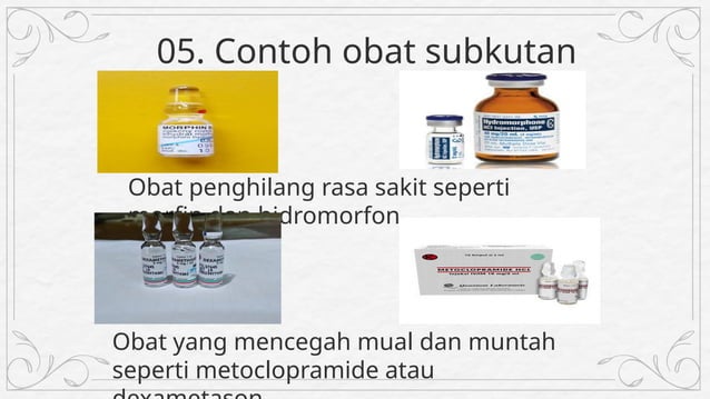 OBAT INJEKSI INTRAKUTAN DAN SUBKUTAN | PPT