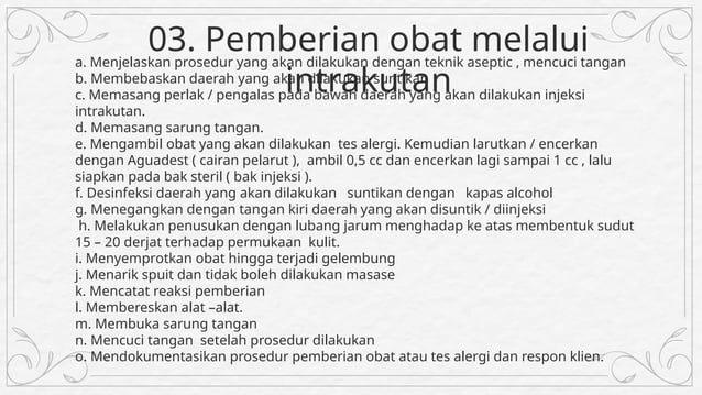 OBAT INJEKSI INTRAKUTAN DAN SUBKUTAN | PPT