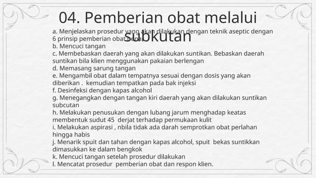 OBAT INJEKSI INTRAKUTAN DAN SUBKUTAN | PPT