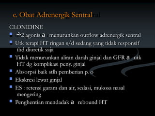 Farmakologi Obat-obat golongan Hipertensi | PPTX