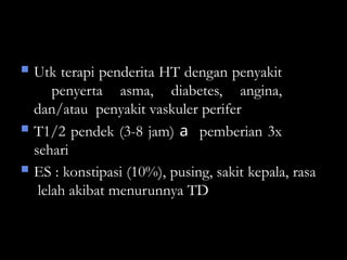 Farmakologi Obat-obat golongan Hipertensi | PPTX