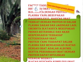 Distribusi Obat Dalam Tubuh | PPTX