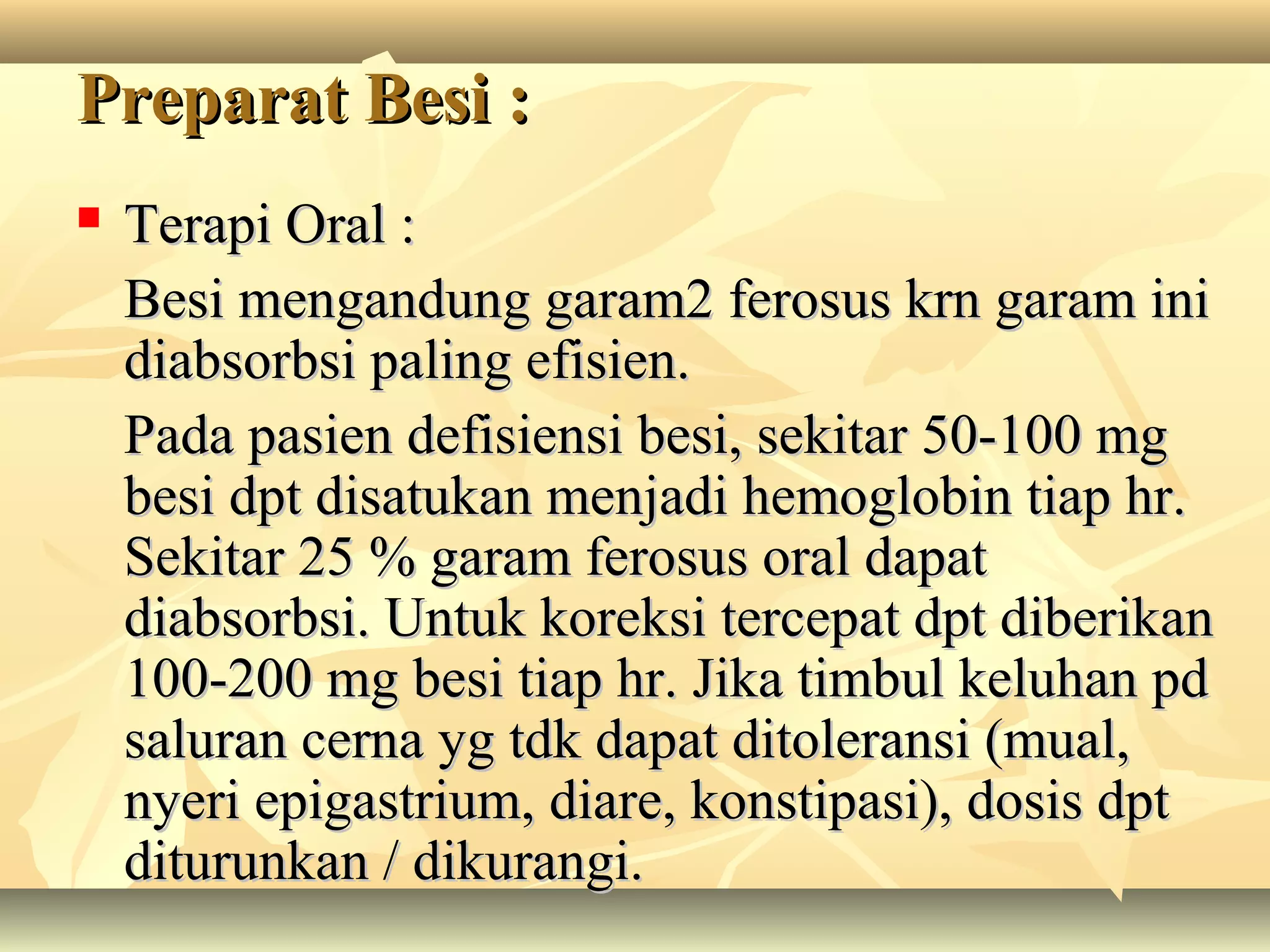 Obat Anti Anemia | PPT
