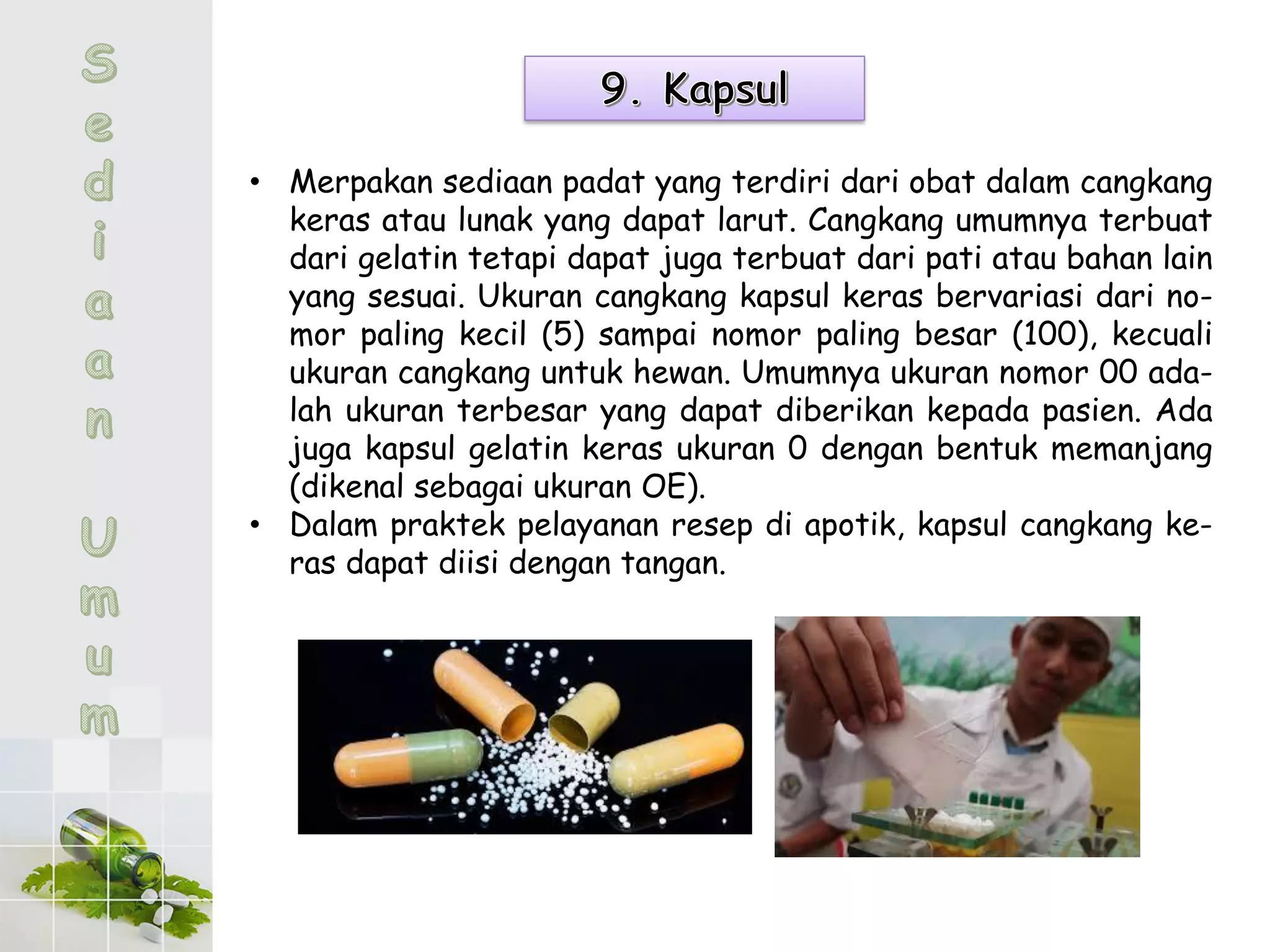Farmakope dan nama obat monografi - sediaan umum | PDF