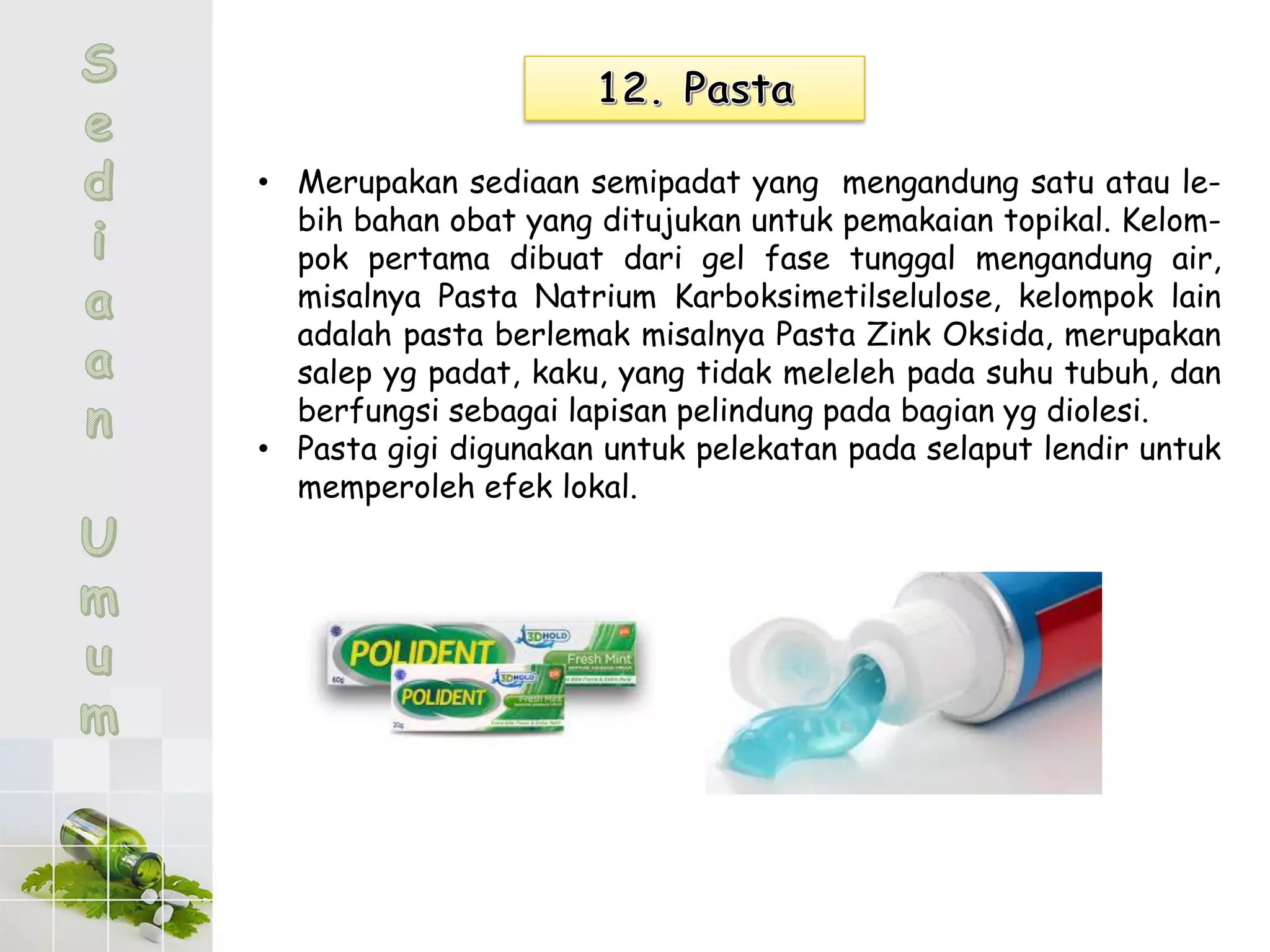 Farmakope dan nama obat monografi - sediaan umum | PDF