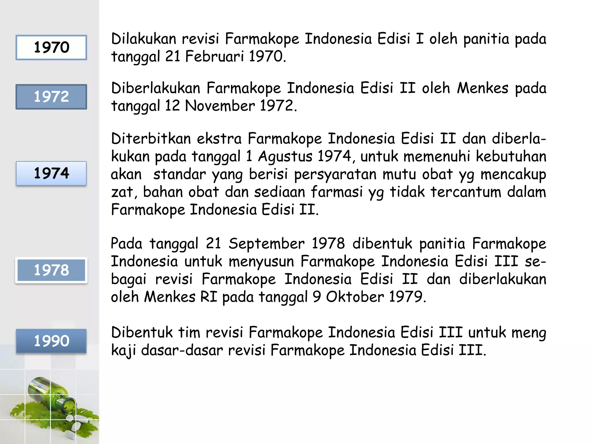 Farmakope dan nama obat monografi - sediaan umum | PDF