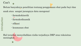 Farmakoterapi anak | PPT
