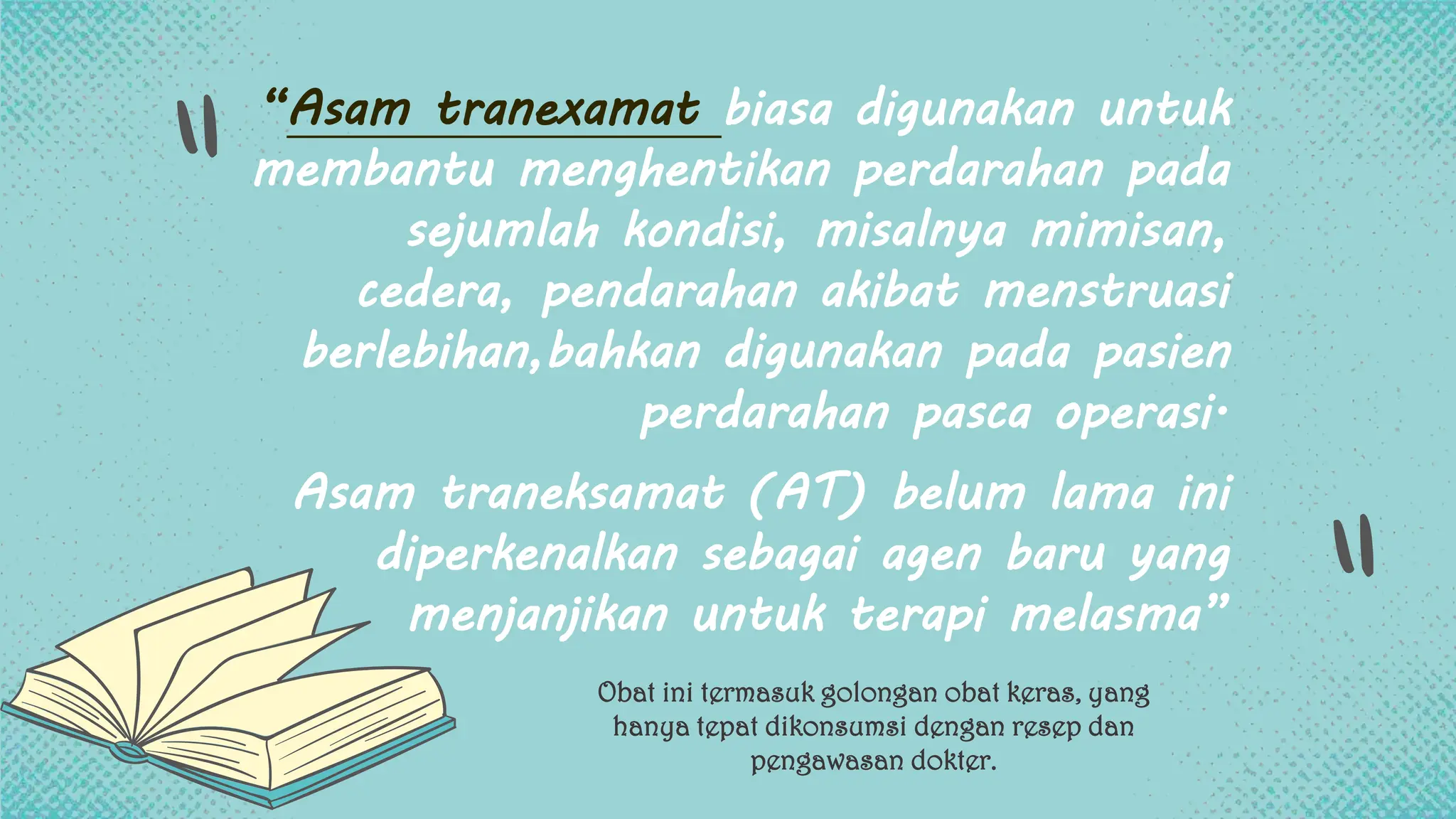 FARMAKOTERAPI ASAM TRANEXAMAT untuk kecantikan | PPTX