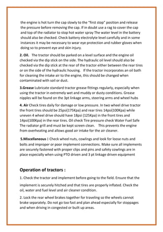 farm machinary and power | PDF