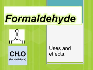 Formaldehyde | PPTX