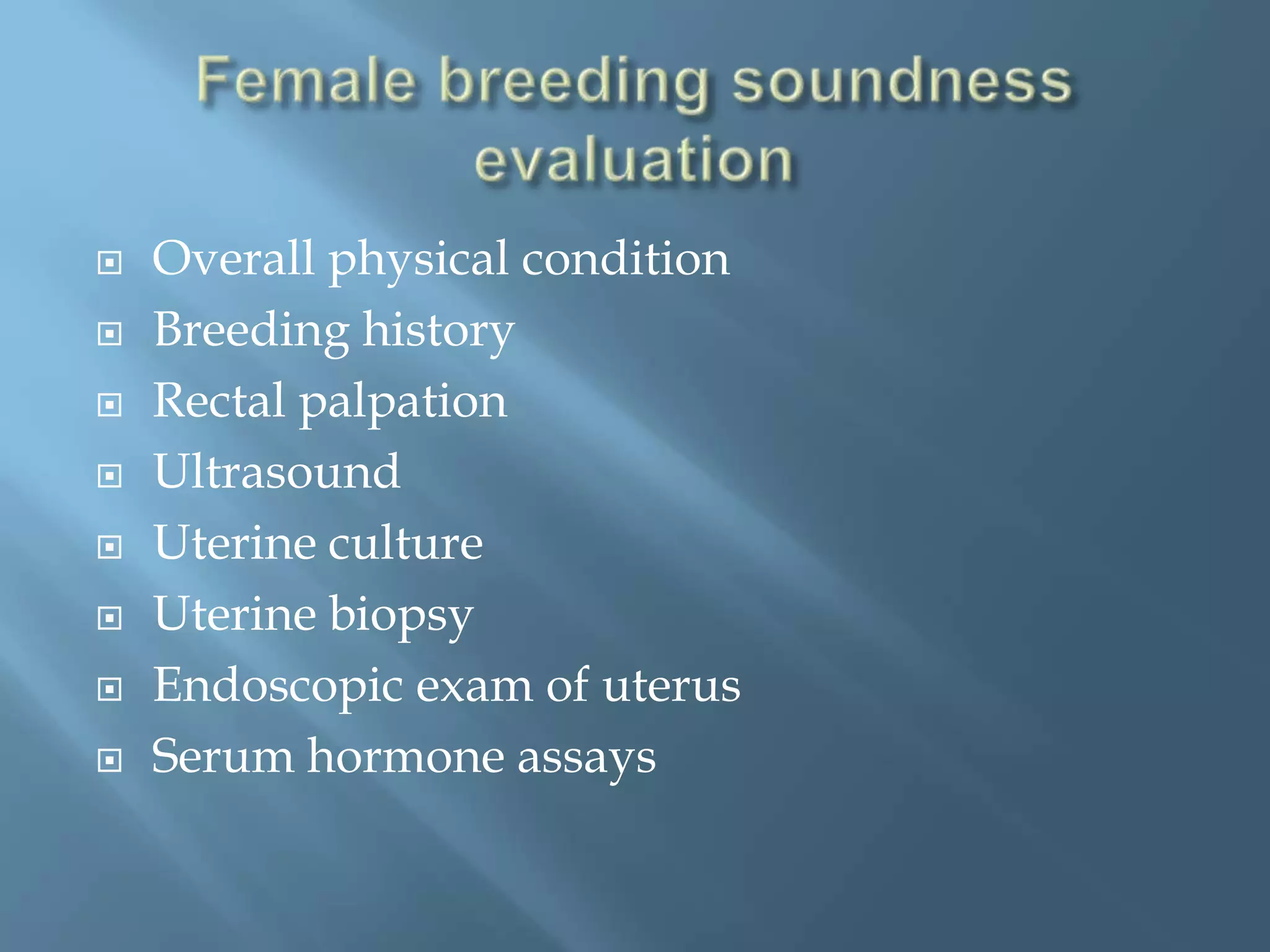 Farm Animal Reproduction | PPTX